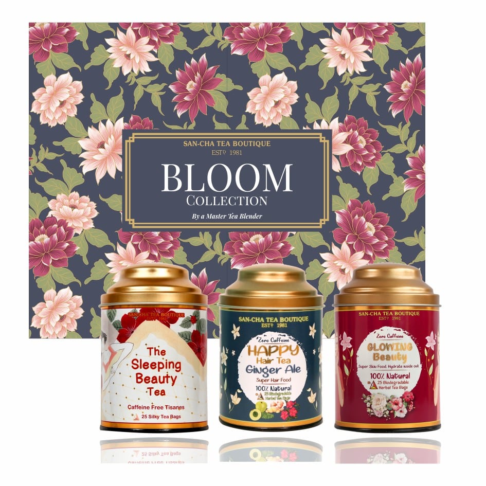 Bloom Gift Box - Beauty Caffeine free Teas (pack of 3 Herbal Teas ...